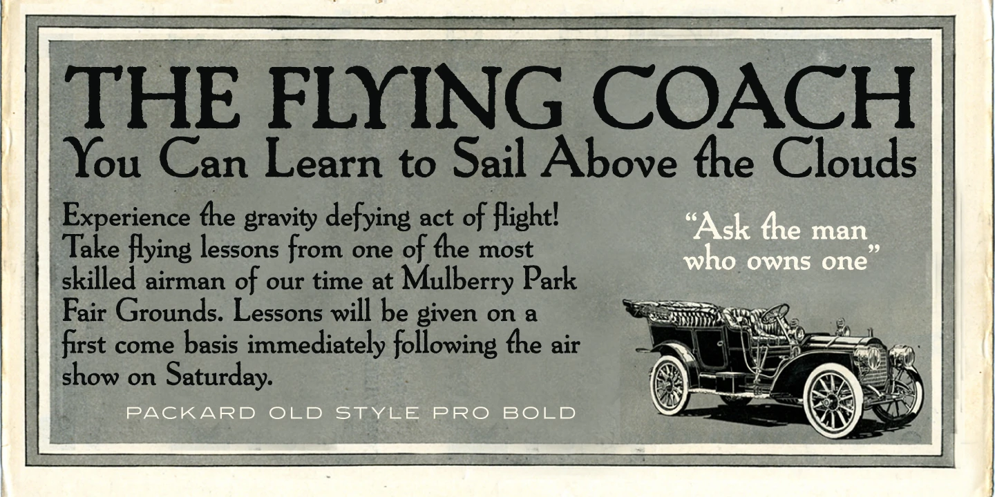 Packard Old Style from Red Rooster Collection — Rooster Fonts